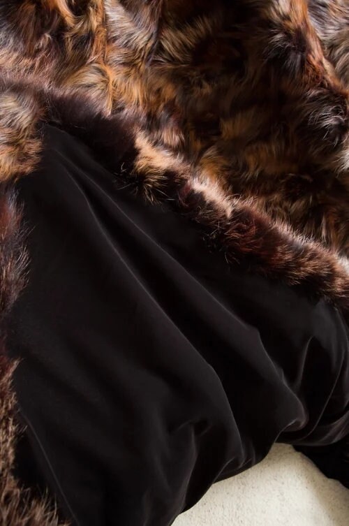 Top Quality Real Fox Fur Throw,fur Comforter,fur Blanket, Fur Rug ...