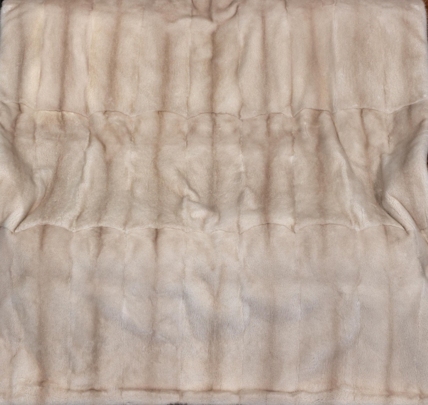 Real Mink fur throwfull skin mink blanketcashmere style | Etsy