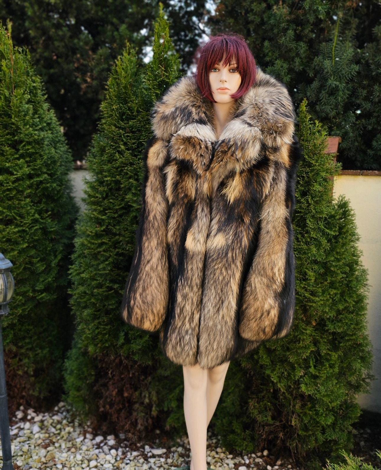 Full Length Raccoon Fur Coat - Etsy Canada Full Length Raccoon Fur Coat - Etsy Canada