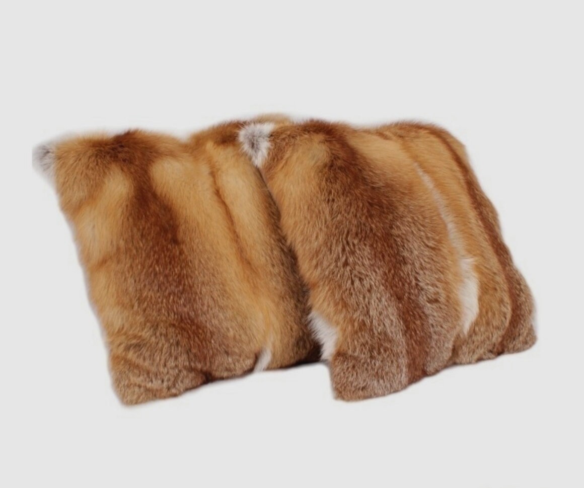 Full Skin REAL FOX FUR Throw/blanket Luxury Cashmere Style - Etsy