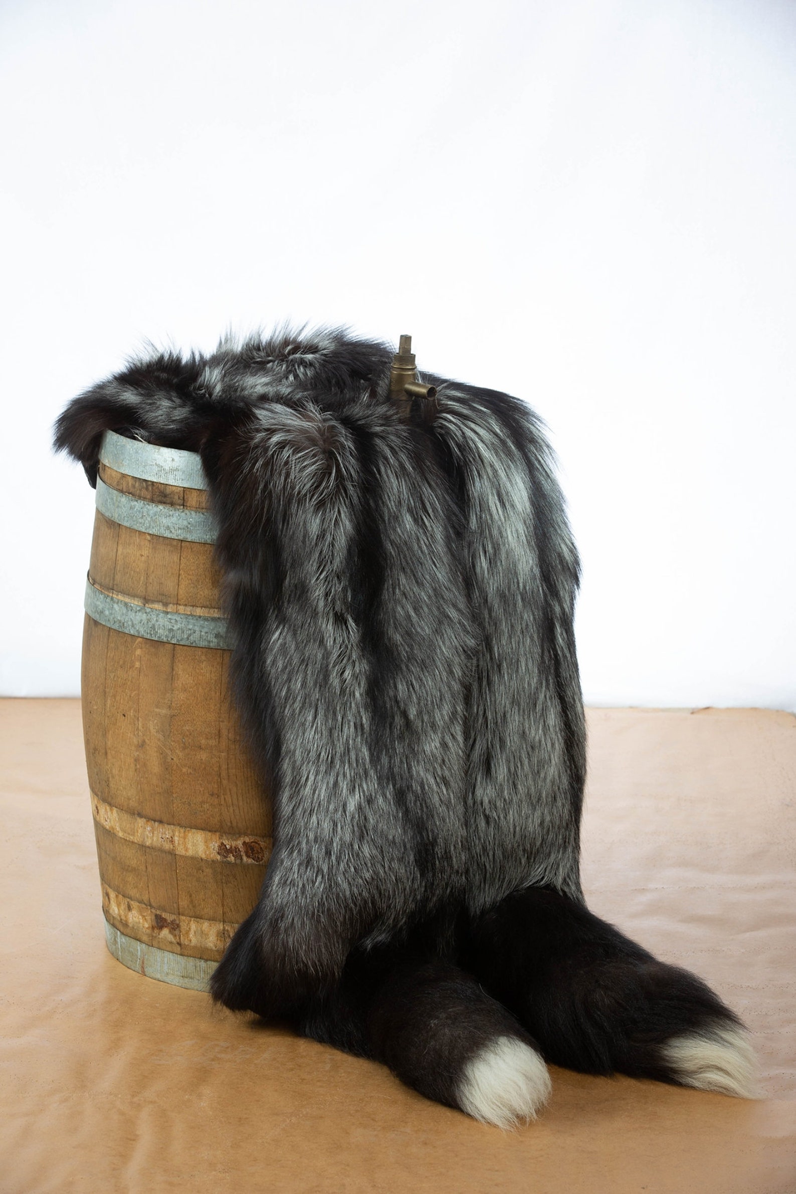 LUXURY FAWN LIGHT Fox Fur Coat With Whole Skins Fur Jacket - Etsy