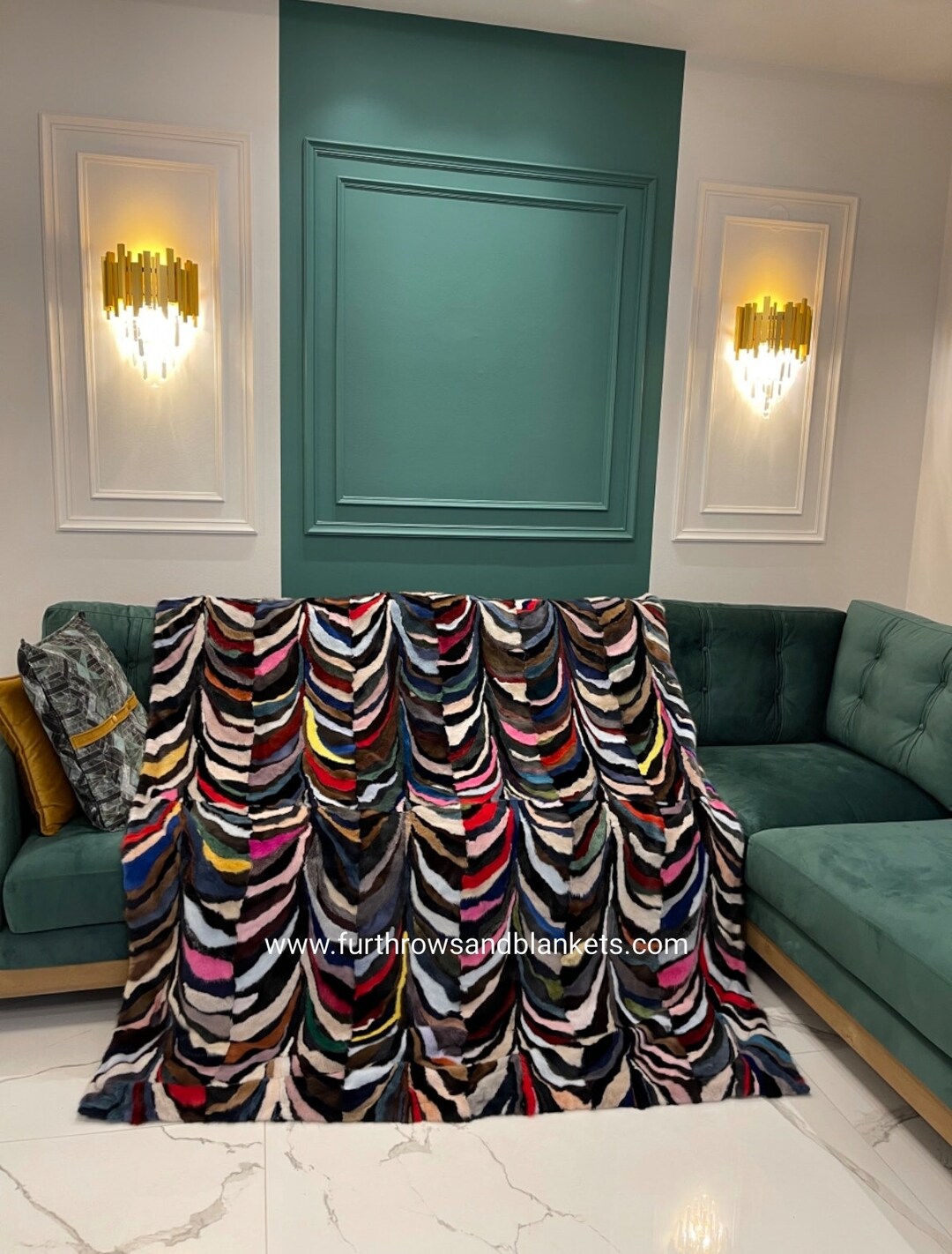 Luxury Real Mink Fur Throw,real Fur Blanket,fur Warmer,fur Comforter ...