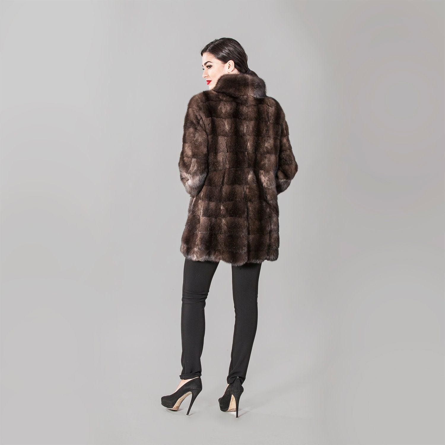 Barguzinsky Russian Sable Fur Coat 6/8 Sleeve 2 Colours - Etsy