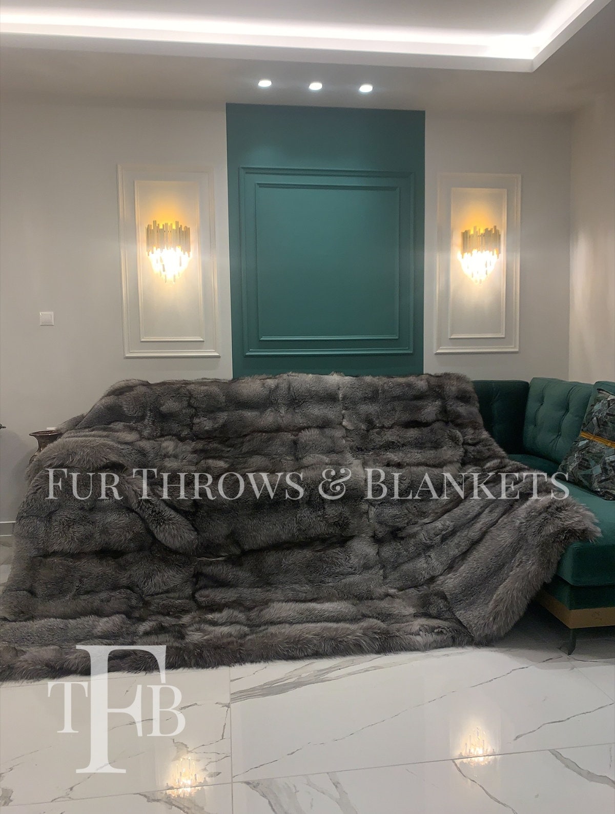 Luxury Full Skin REAL FOX FUR Throwfur Comforterfur - Etsy