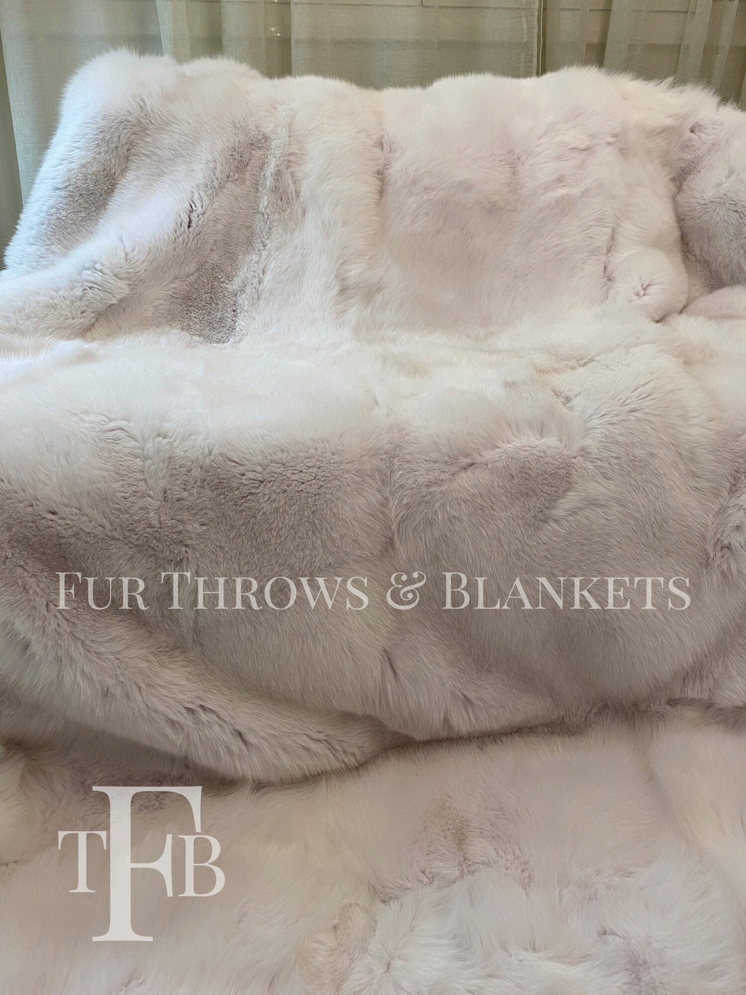 Genuine Luxury Full Skin REAL FOX FUR Throw,fur Comforter,fur Blanket ...