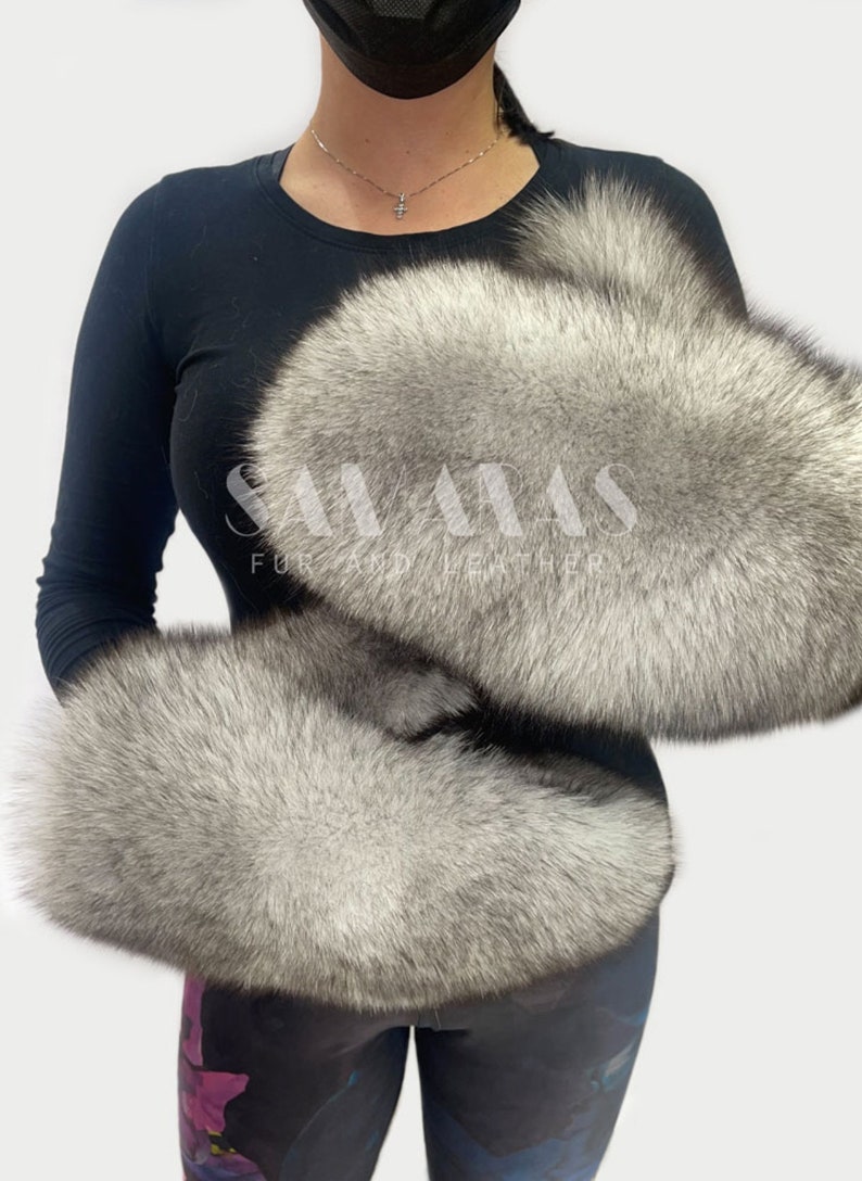 Double Side Fox Fur Costume With Whole Skinsfur luxury Fur - Etsy