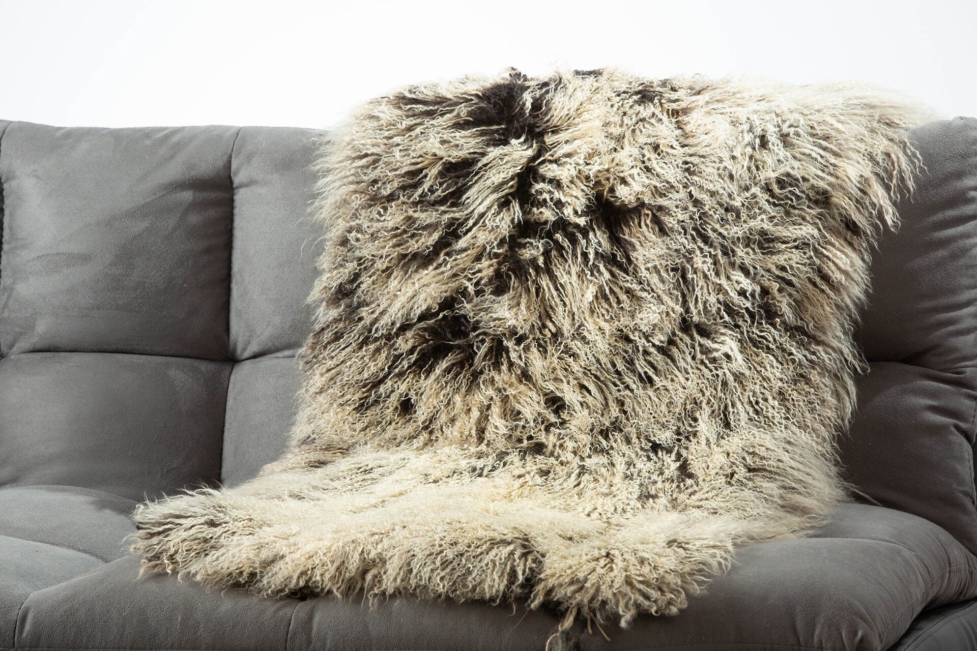 Real Mongolian Lamb Fur Throw, Fur Warmer, Fur Comforter, Fur Rug - Etsy