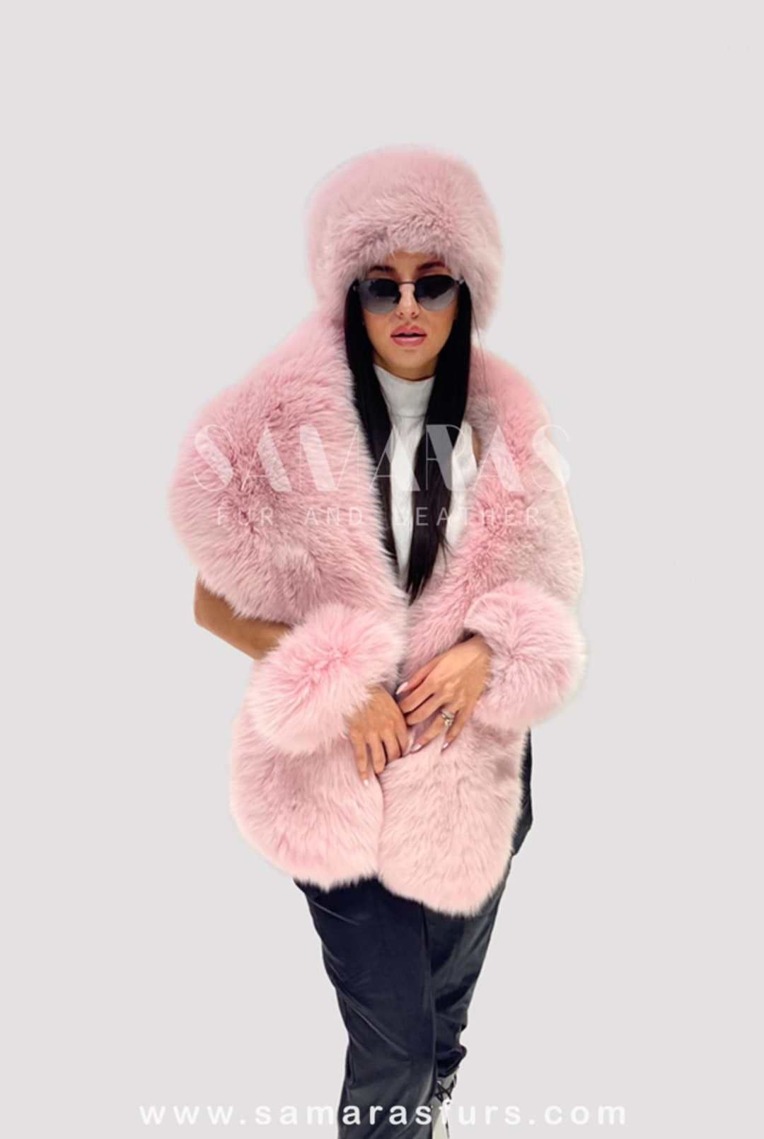Top Quality FOX FUR BOA Set With Fox Hat and Fox Fur Cuffs,full Skin ...