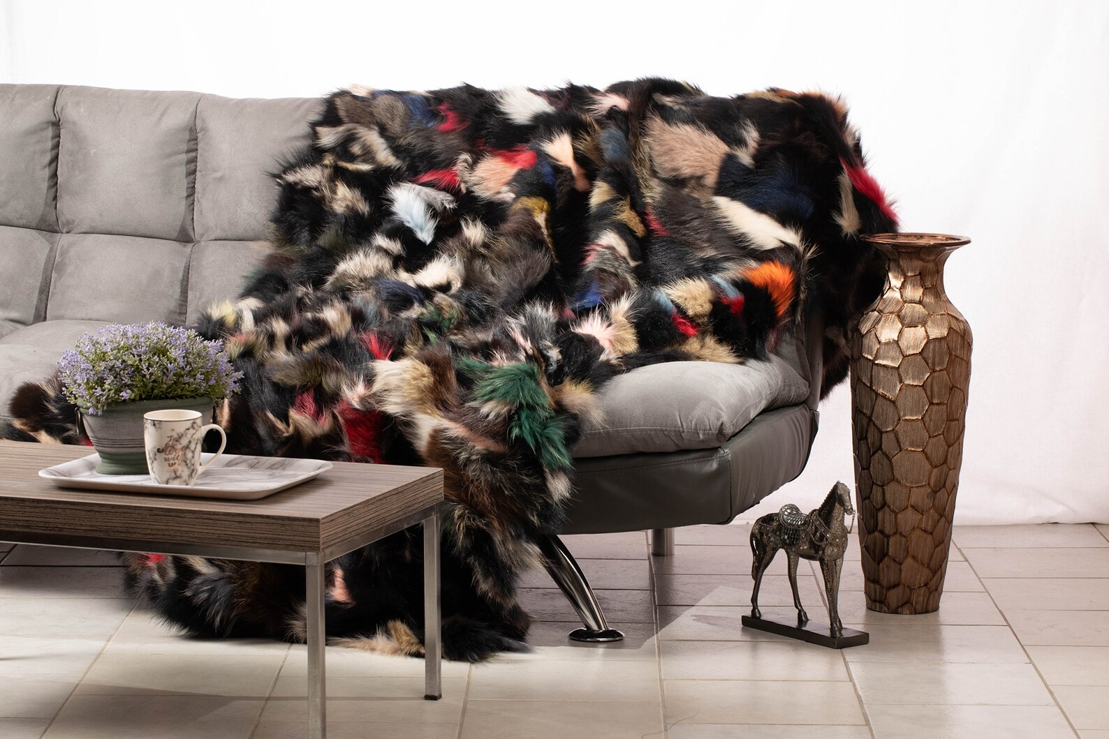 REAL FOX FUR Throwfur Comforterfur Blanket Fur Rug Fox Fur - Etsy