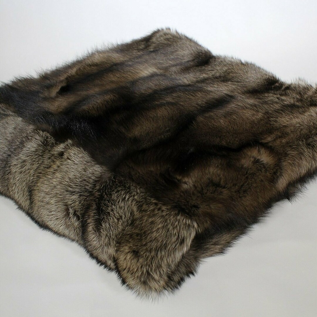 Genuine Luxury Full Skin REAL FISHER FUR Throw,fur Comforter,fur ...