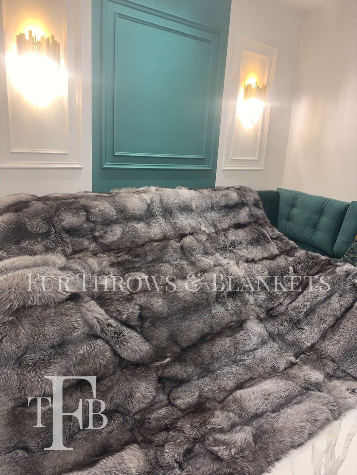 Luxury Full Skin REAL FOX FUR Throwfur Comforterfur - Etsy