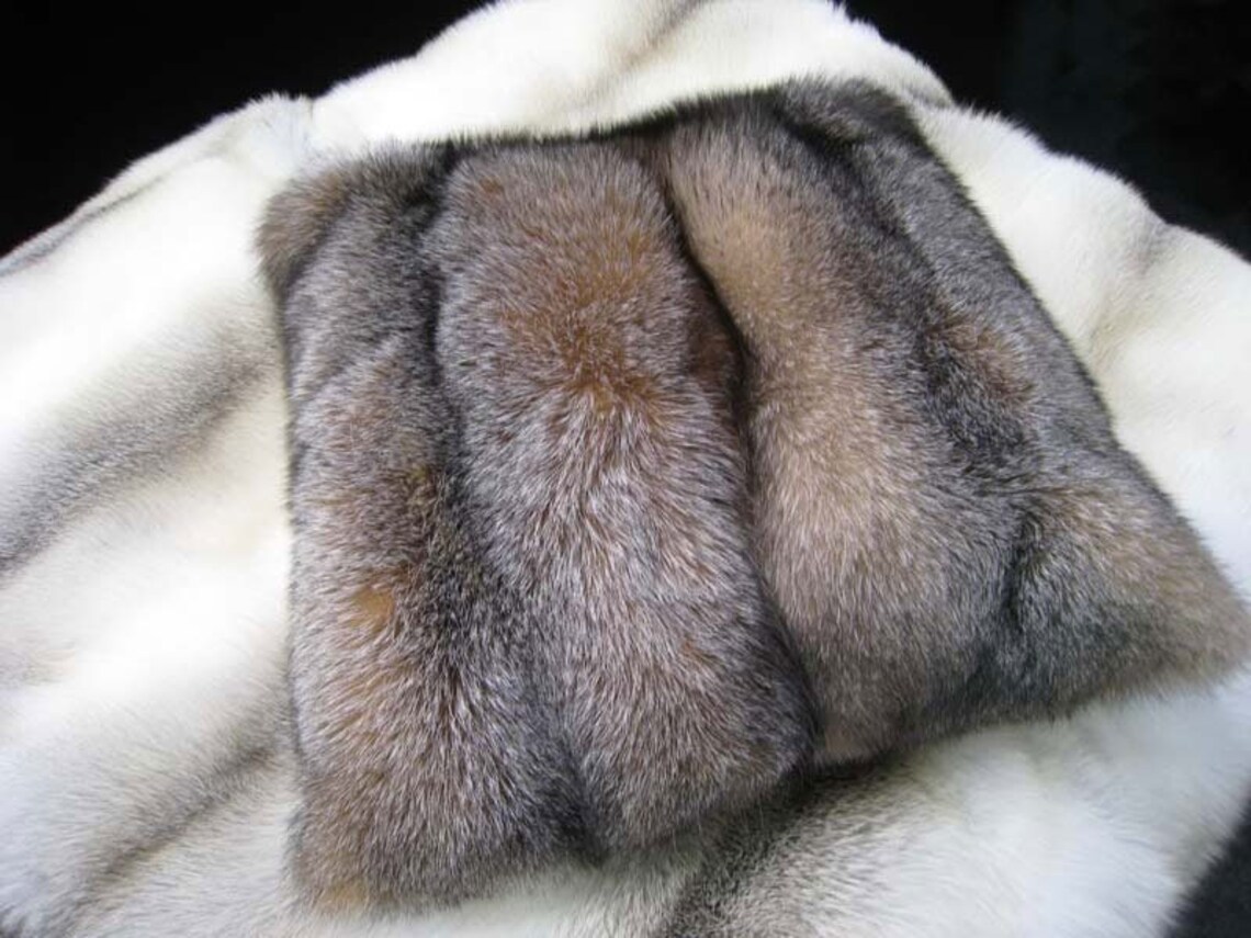 Real Full Skin Fox Fur Throw,fur Blanket,fox Blanket, Fox Fur Throw ...