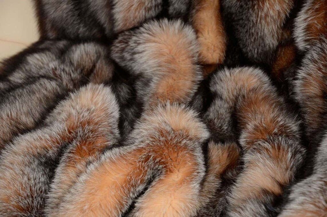 Real Full Skin Fox Fur Throw,fur Blanket,fox Blanket, Fox Fur Throw ...
