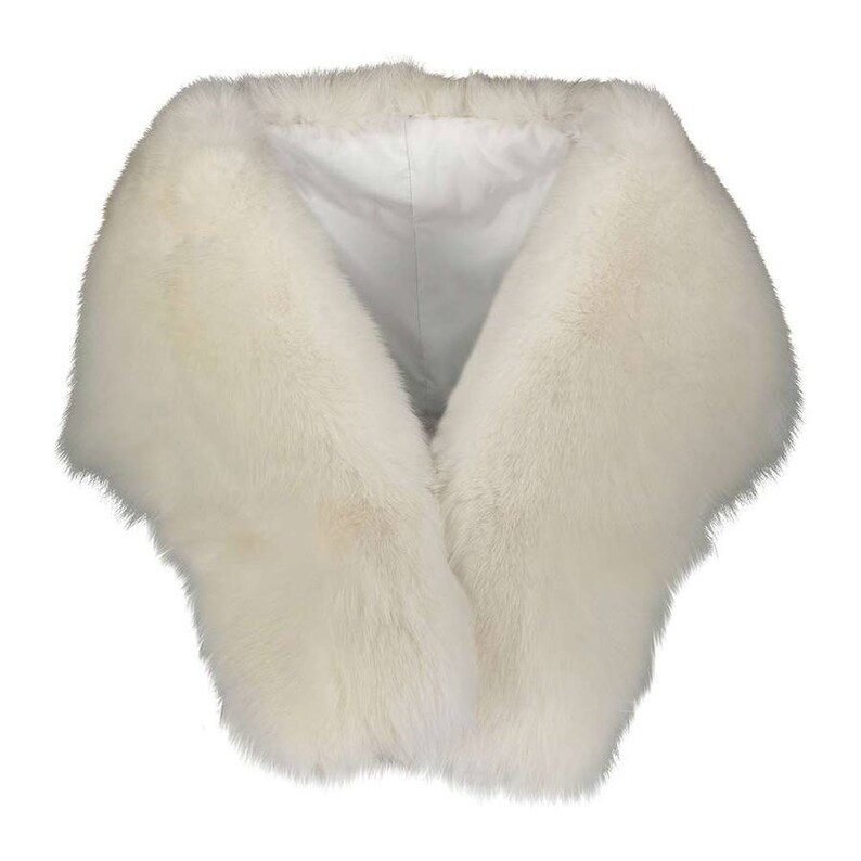 Silver Fox Fur Cape Foxtop Quality Foul Skinsmany Colors - Etsy