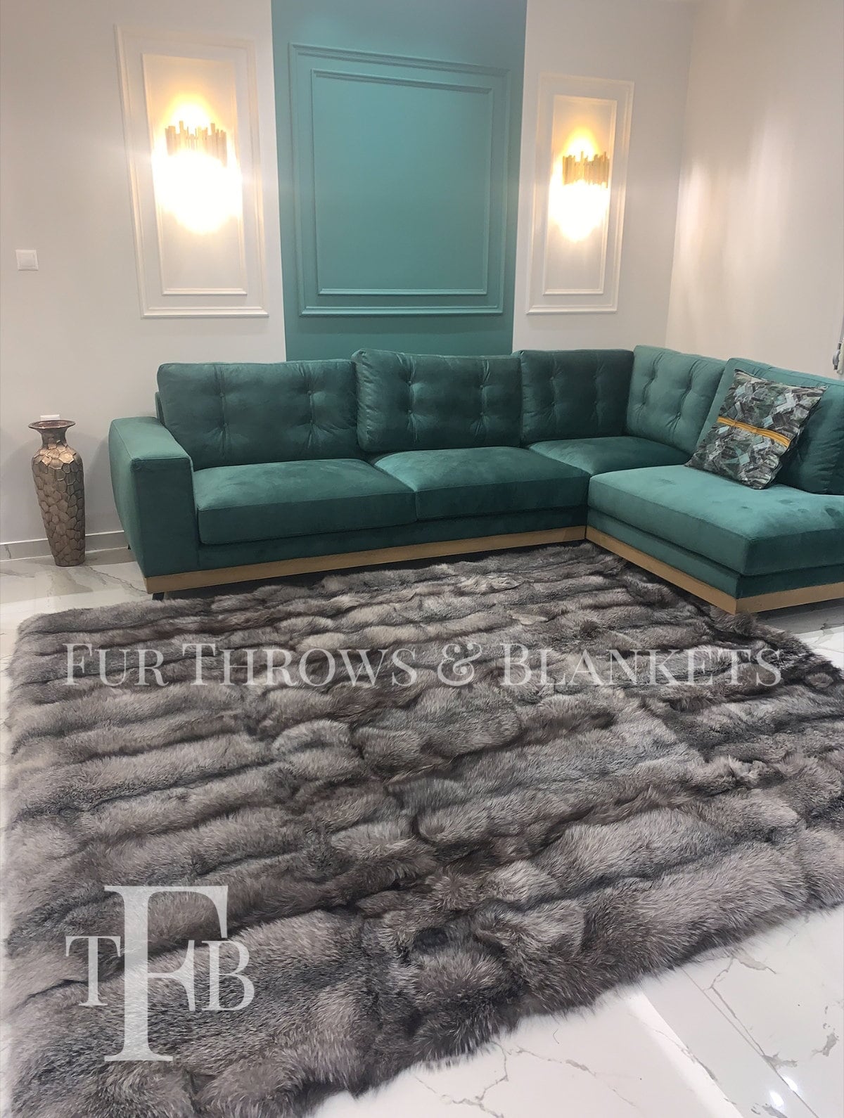 Luxury Full Skin REAL FOX FUR Throwfur Comforterfur - Etsy