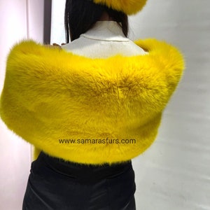 Top Quality FOX FUR BOA Set With Fox Hat and Fox Fur Cuffs,full Skin ...