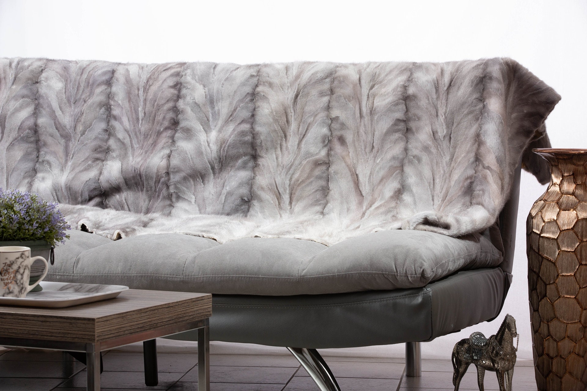 Real Mink Fur Throw, Fur Warmer, Fur Comforter, Fur Rug - Etsy