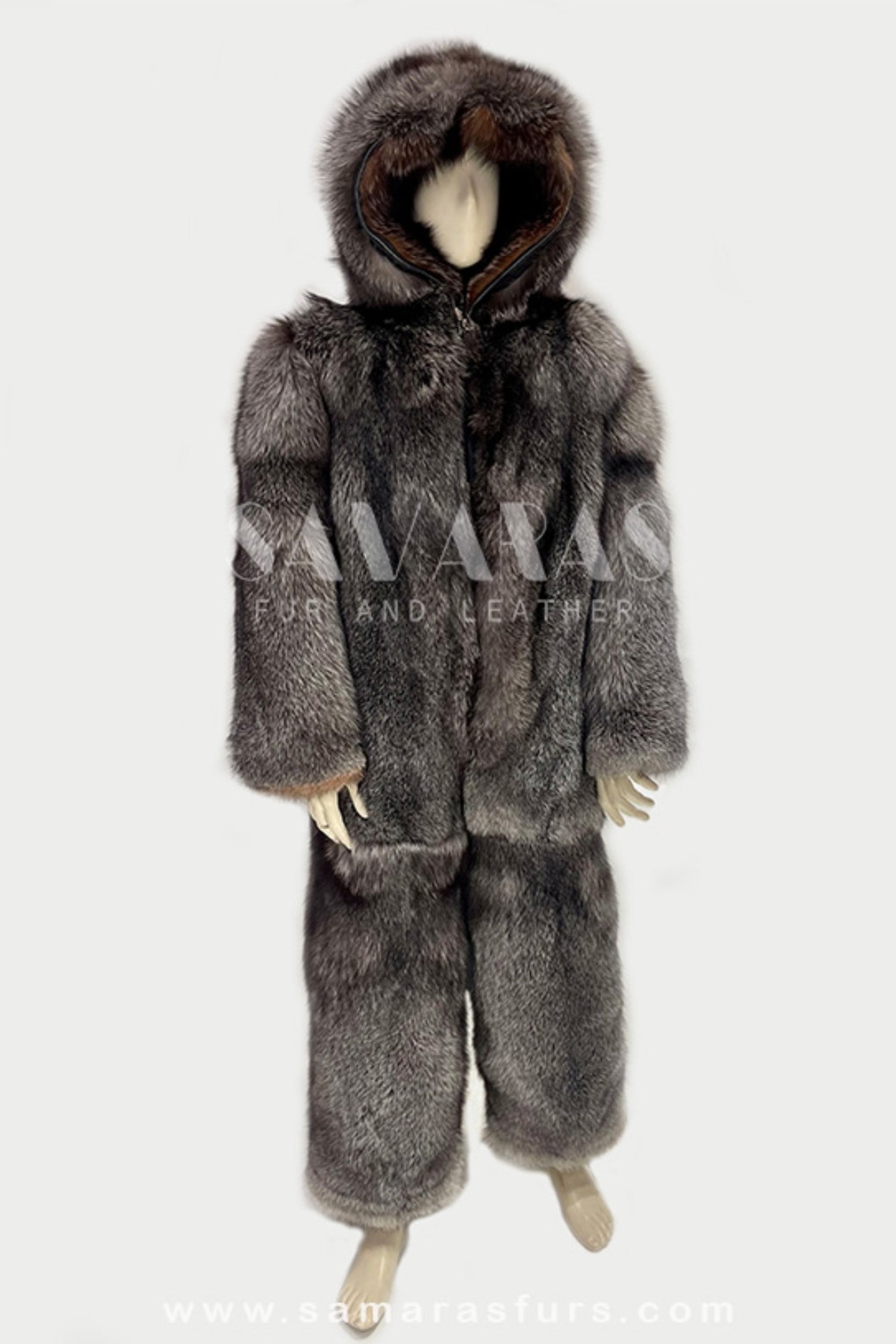 Double Side Fox Fur Costume With Whole Skinsfur luxury Fur - Etsy