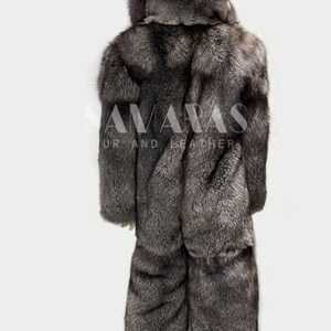 Double Side Fox Fur Costume With Whole Skins,fur ,luxury Fur Suit ...