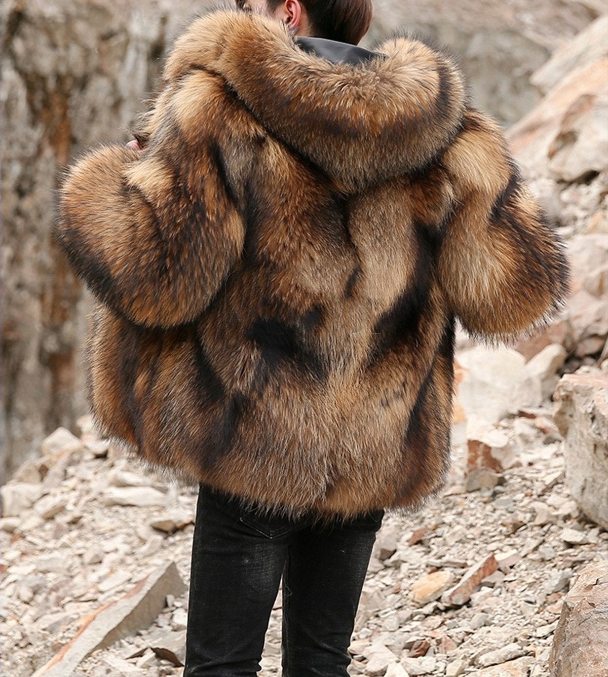 Top Quality Real Mens Fur Jacket/coat Full Skin Jacket - Etsy