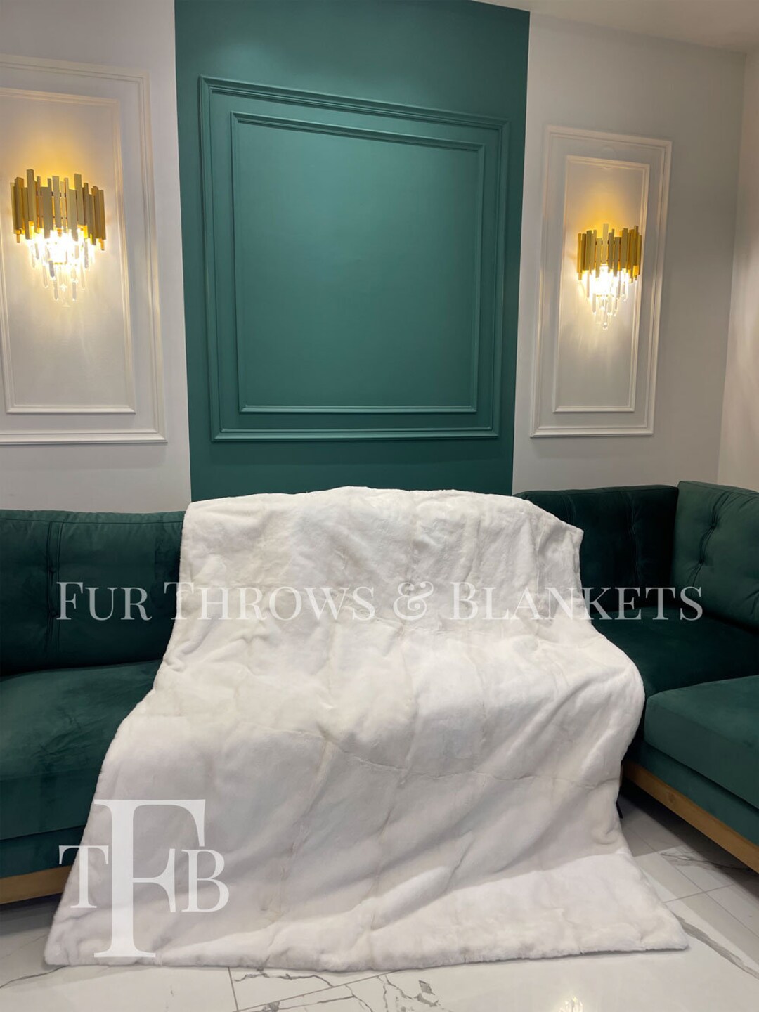 LUXURY Velvet Sheared Mink Fur Throw,full Skin Mink Blanket,cashmere ...