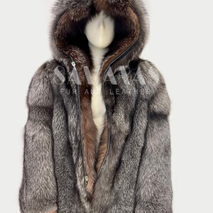 Double Side Fox Fur Costume With Whole Skins,fur ,luxury Fur Suit ...