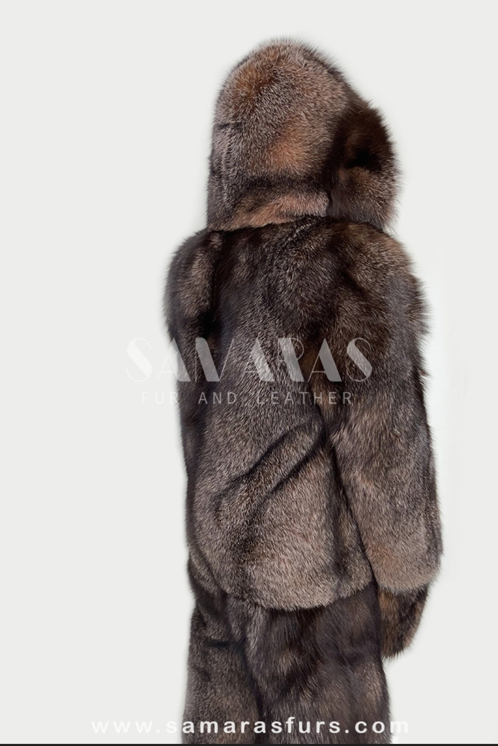 Double Side Fox Fur Costume With Whole Skins,fur ,luxury Fur Suit ...