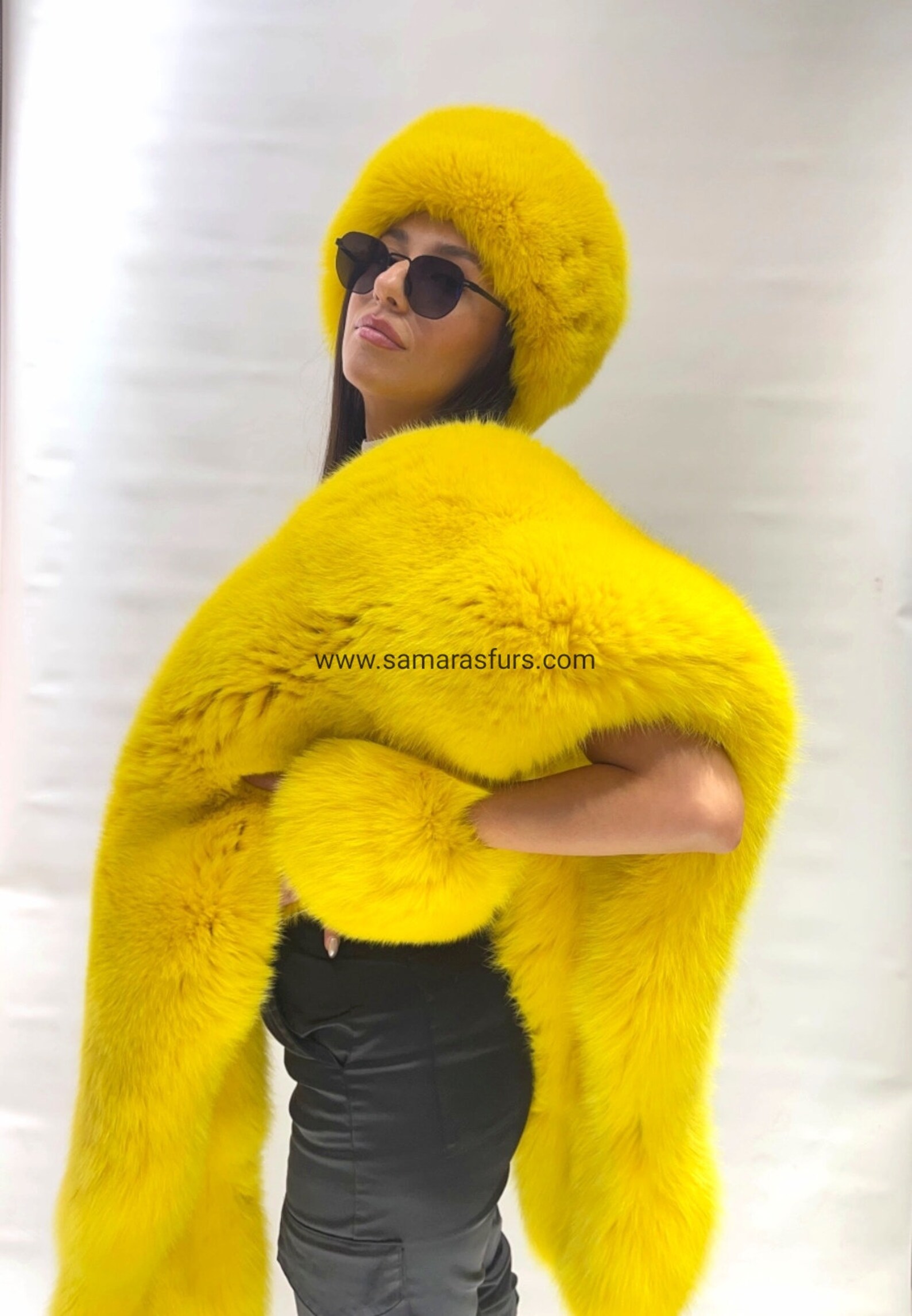 Top Quality FOX FUR BOA Set With Fox Hat and Fox Fur - Etsy