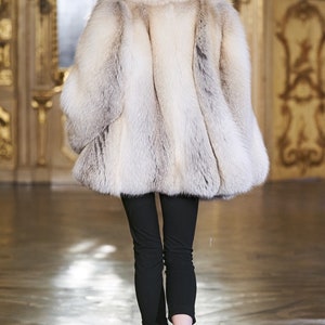 LUXURY FAWN LIGHT Fox Fur Coat With Whole Skins, Fur Jacket, Luxury Fur Coat, Available in ...
