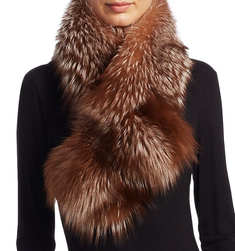 FULL FOX SKIN Top Quality Real Fox Fur Collars, Various Colors ...