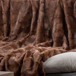 Real Mink Fur Throw, Fur Warmer, Fur Comforter, Fur Rug - Etsy