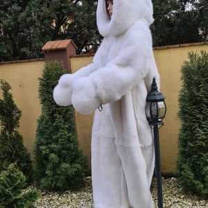 Double Side Blue Fox Fur Costume With Whole Skins,fur Jacket,luxury Fur ...