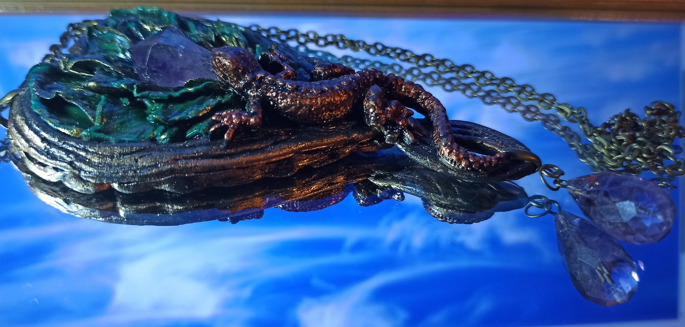 Amulet queen of Crystals//handmade//polymer Clay//talisman//wealth ...