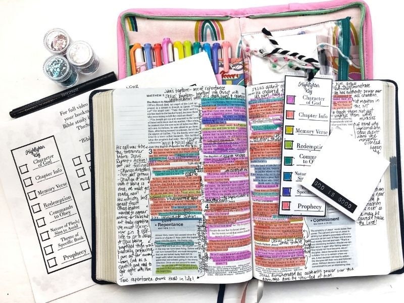 Bible Study Kit: Bible Journaling // Printable Stickers // Faith ...