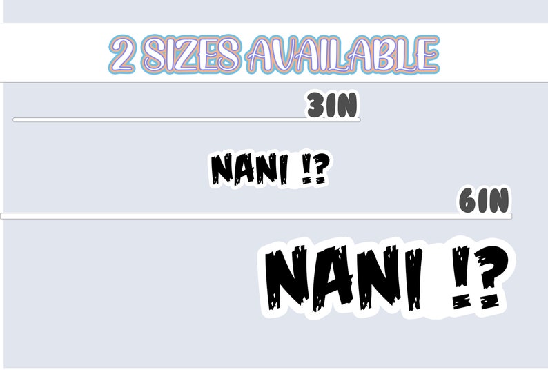 Nani Vinyl Sticker: Japanese What? Waterproof Decal - Etsy