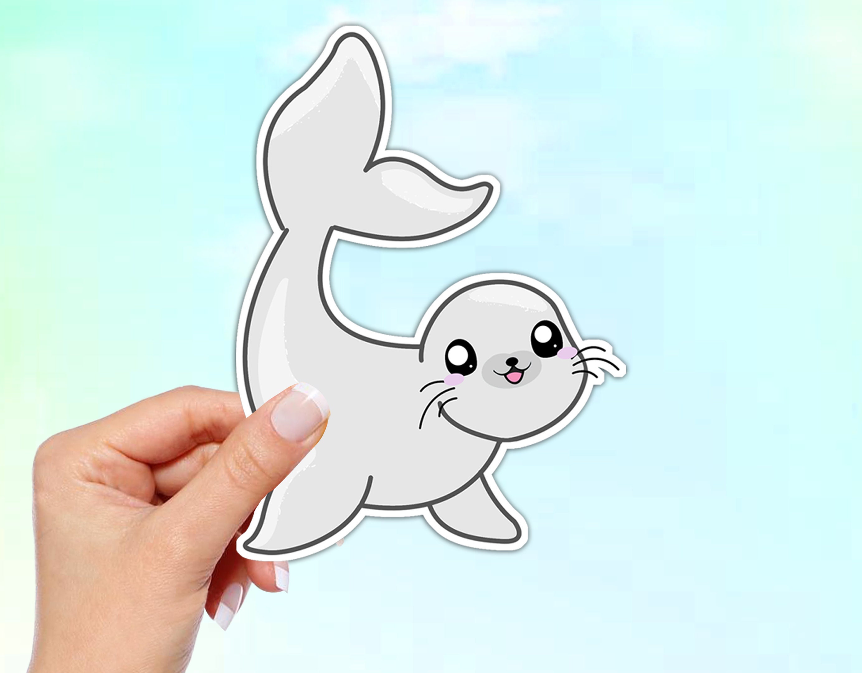 Paper & Party Supplies Seal Stickers Ocean Stickers Seal Digital ...