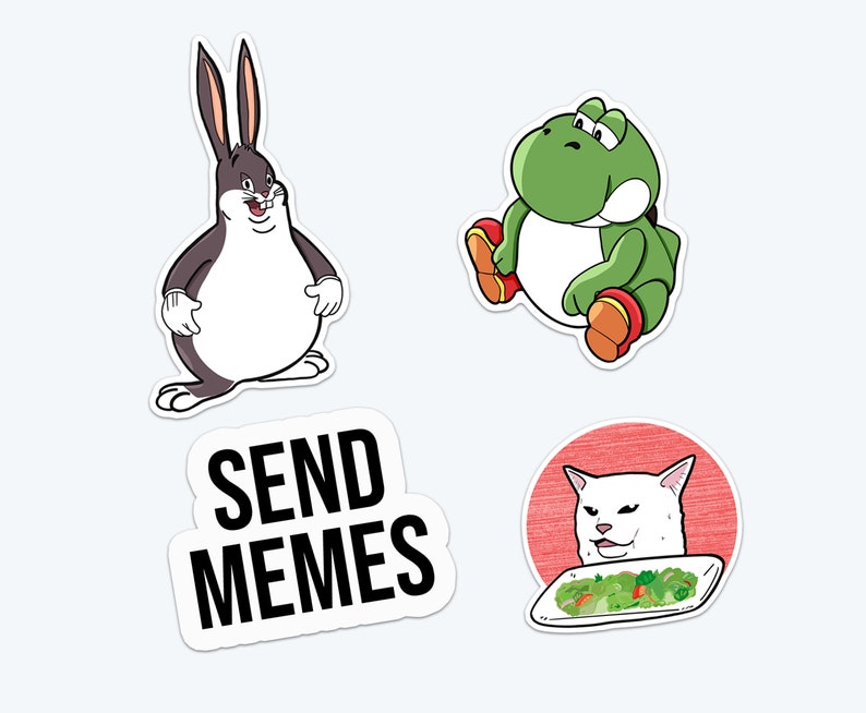 Meme Sticker Pack Meme Vinyl Stickers - Etsy