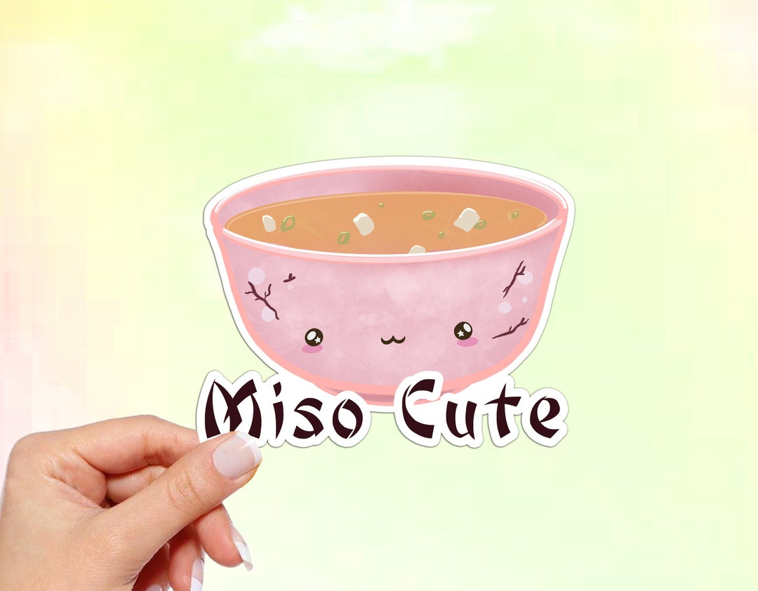 Miso Vinyl Sticker, Miso Cute, Waterproof Sticker, Laptop Sticker ...