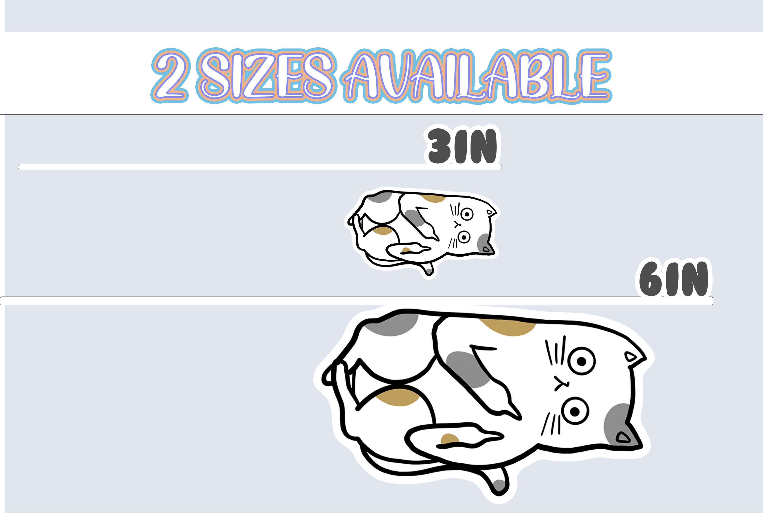 Funny Middle Finger Cat Vinyl Sticker Waterproof Sticker - Etsy