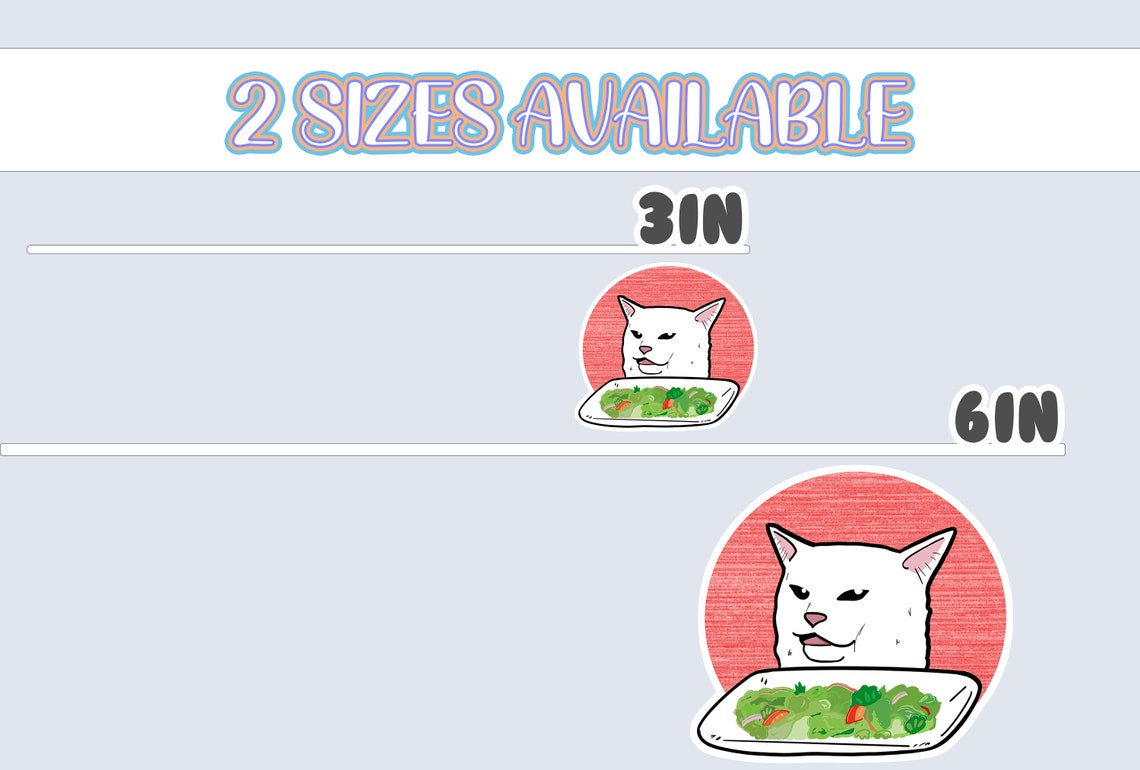 Smudge the Cat Meme Sticker: Waterproof Laptop Decal - Etsy