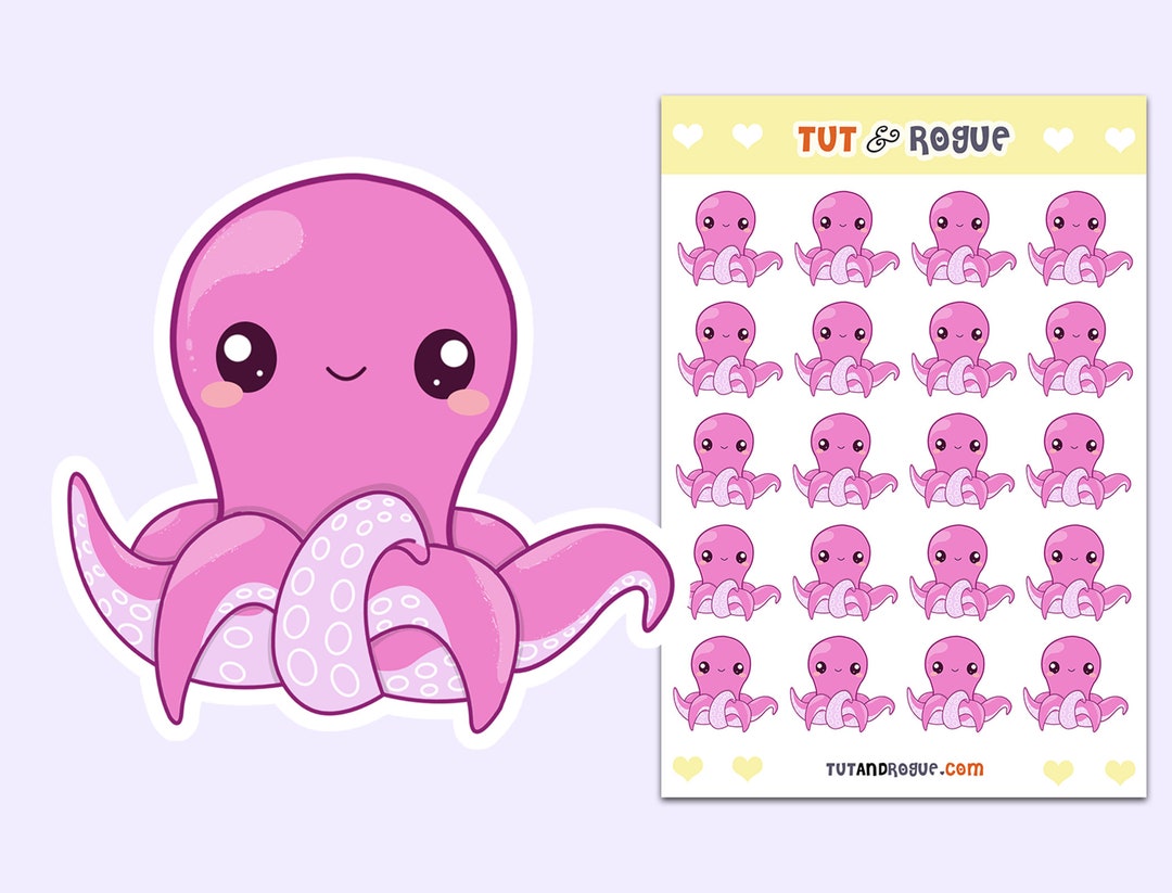 Octopus Sticker Sheet - Etsy