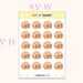 Cinnamon Roll Sticker Sheet - Etsy