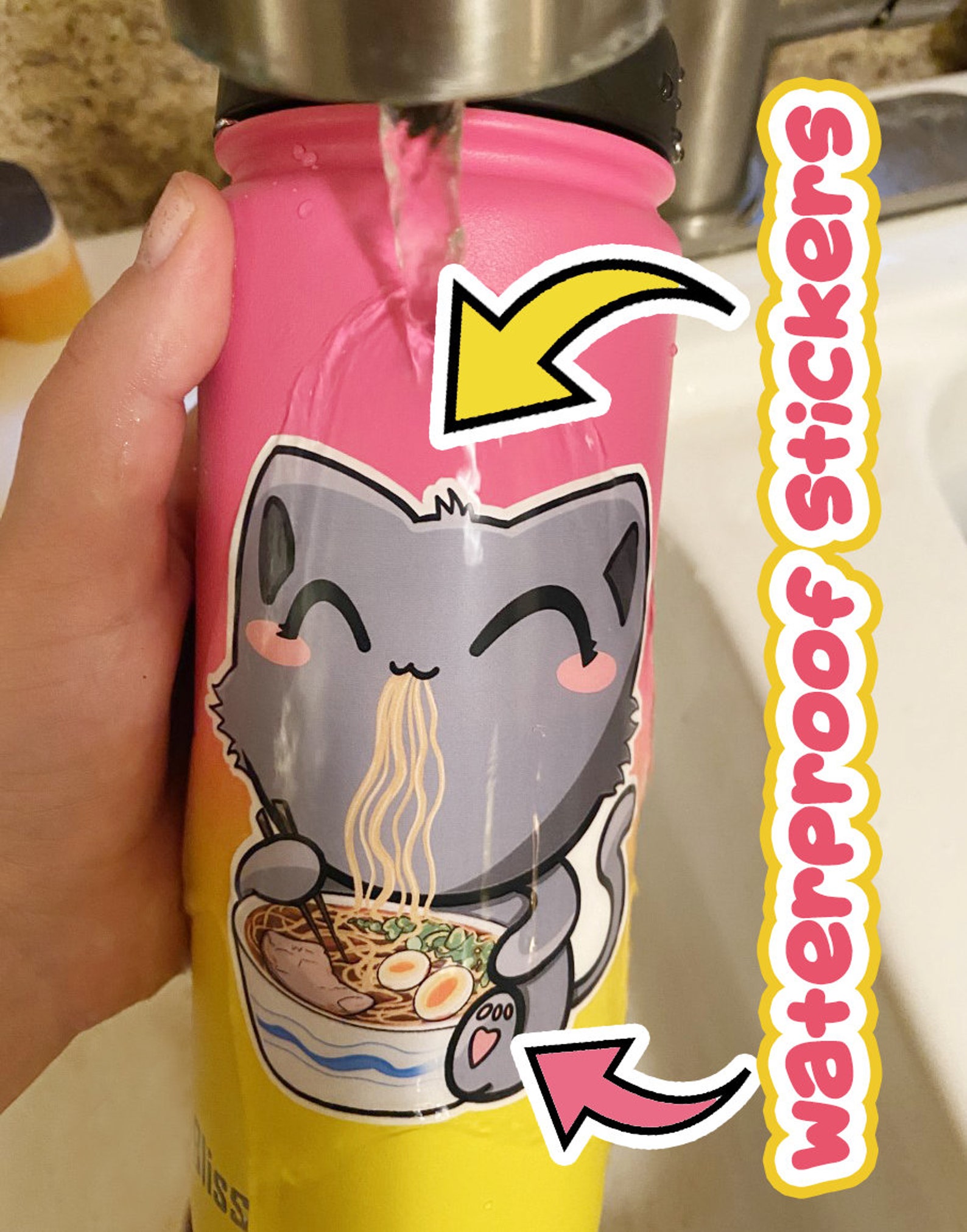 Sushi Sticker Pack Vinyl Stickers Sushi Stickers | Etsy