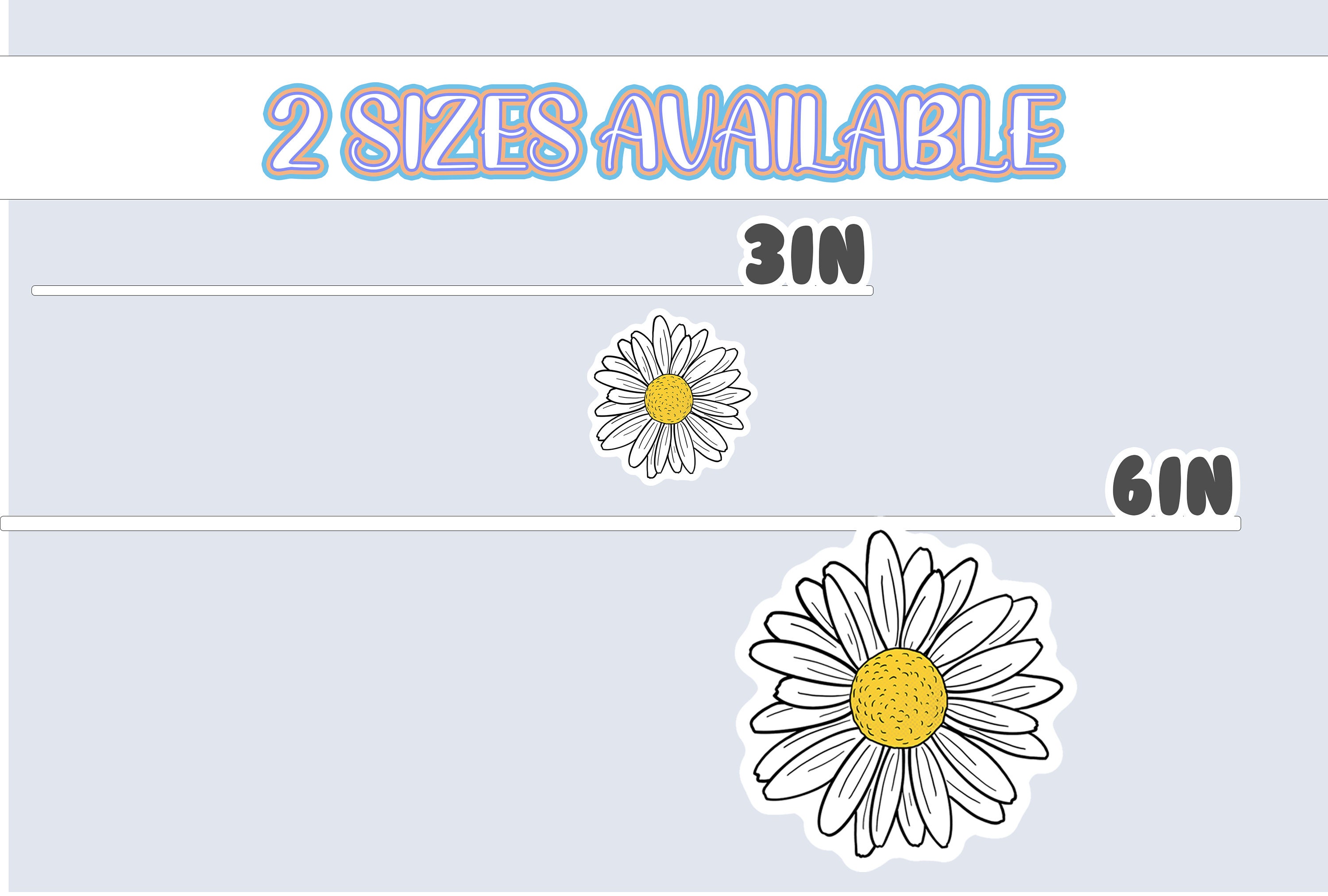 Daisy Vinyl Sticker Waterproof Sticker Water Bottle Sticker - Etsy