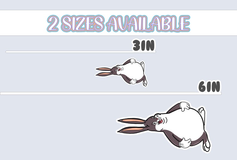 Big Chungus Meme Vinyl Sticker Meme Stickers Water Bottle | Etsy