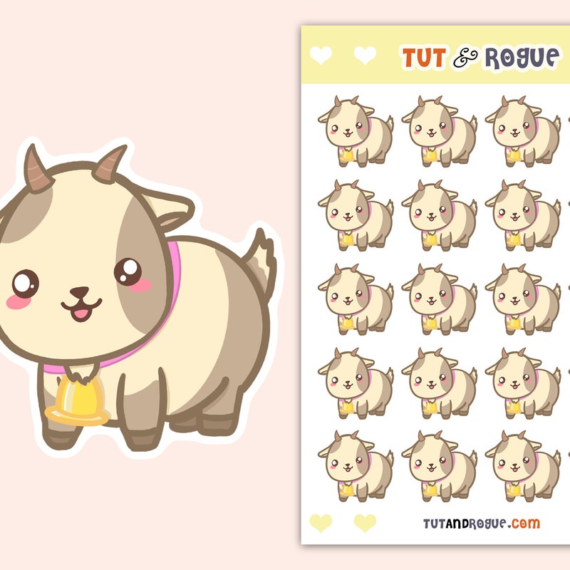 Cute Goat Stickers - Etsy