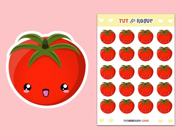 Tomato Sticker Sheet | Etsy