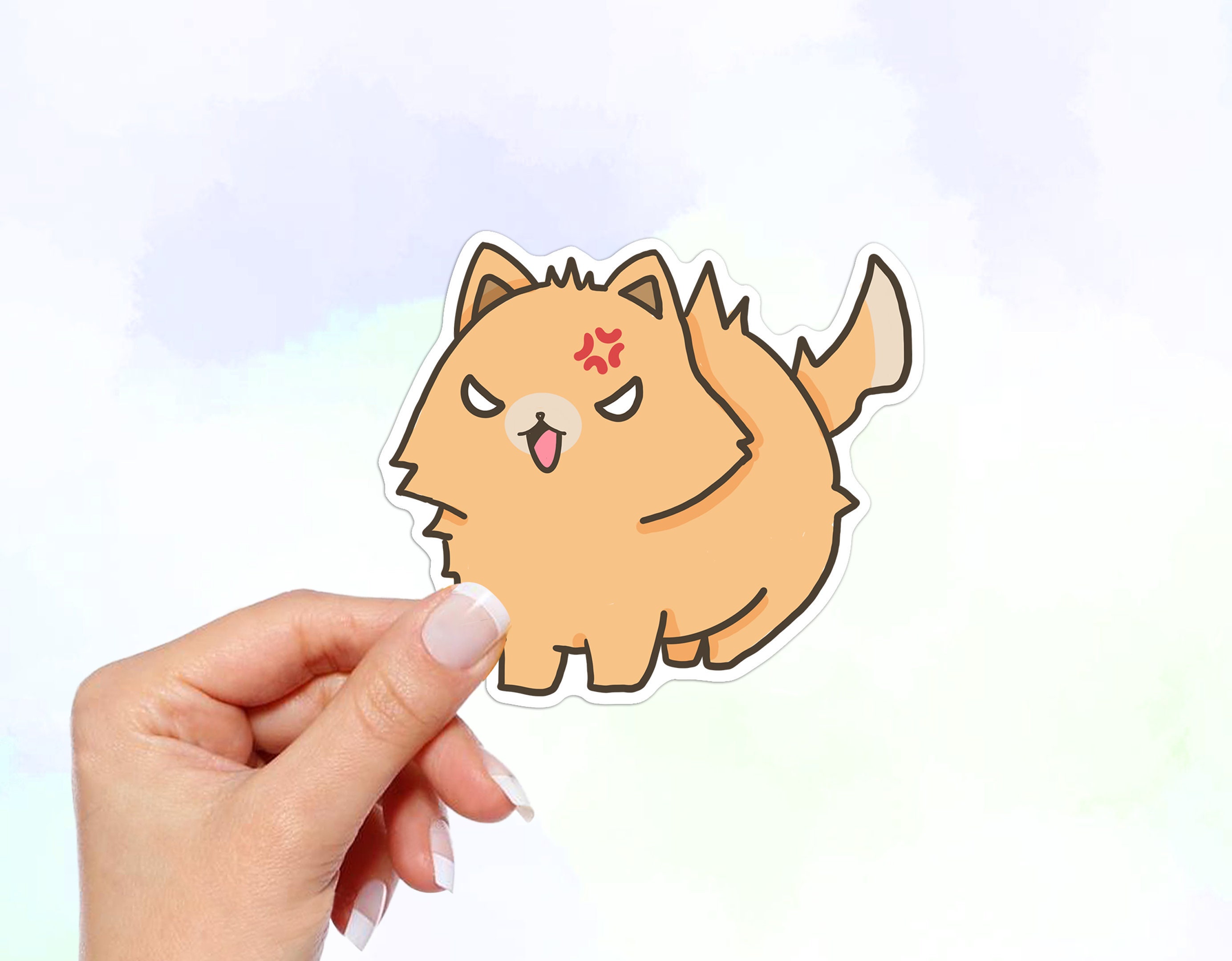 Angry Cat Vinyl Sticker Cat Stickers water bottle stickers - Etsy 日本