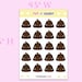 Poop Sticker Sheet - Etsy