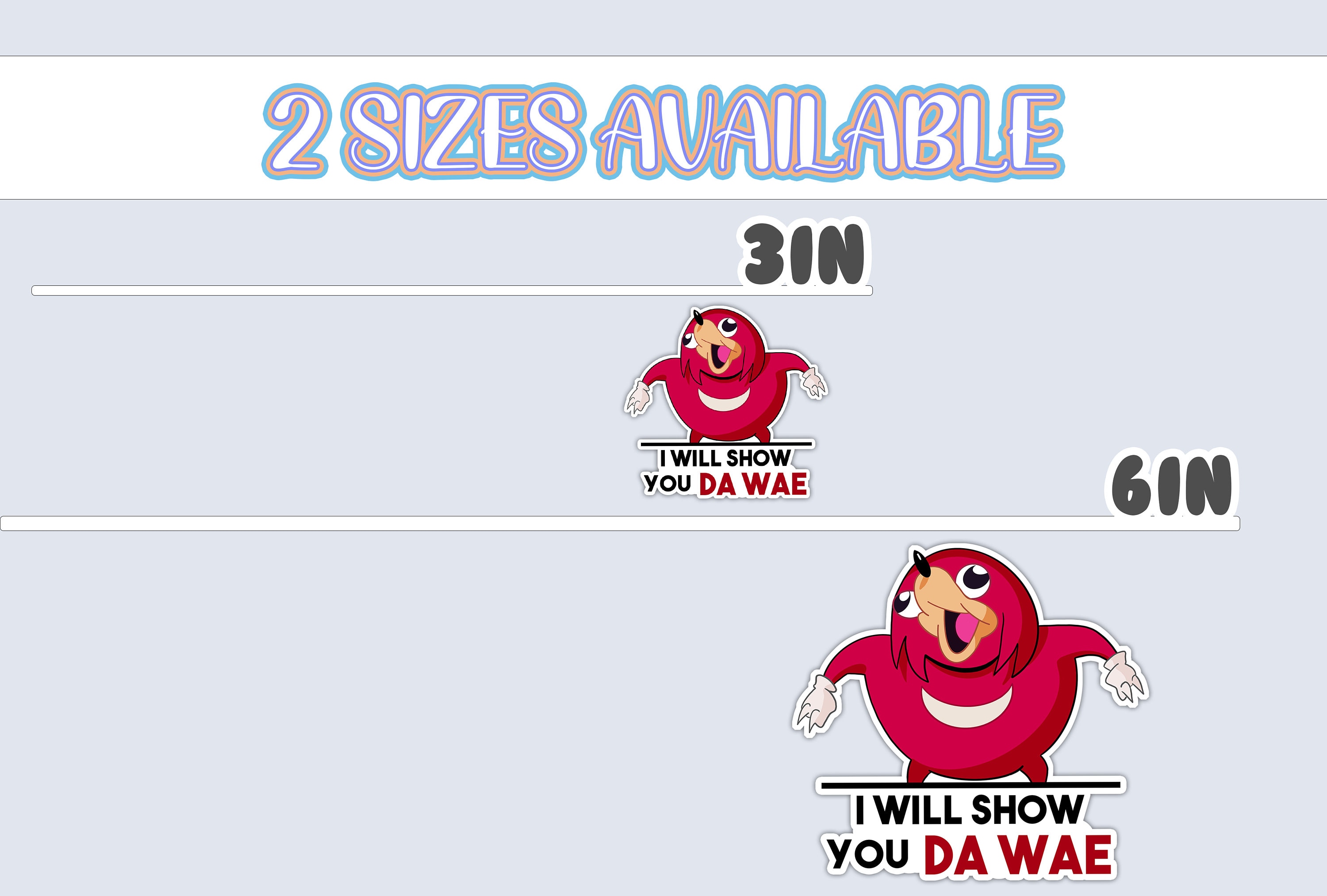 Ugandan Knuckles Meme Sticker: Waterproof Vinyl Decal - Etsy